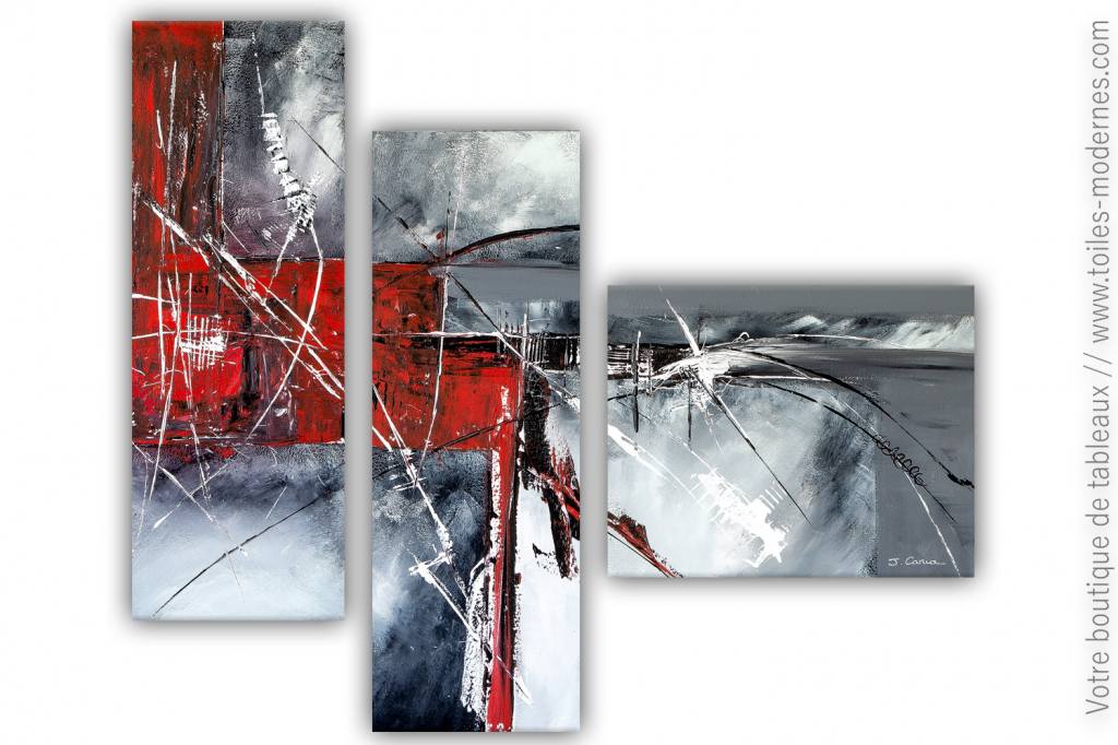 Nouveaux tableaux triptyques et quadriptyques modernes, contemporains ...