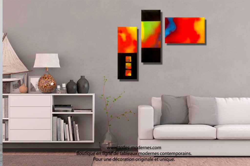 Choisir un triptyque, un tableau moderne composé de plusieurs parties